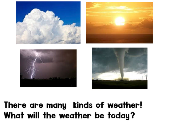 Weather Emergent Reader – The Kindergarten Smorgasboard Online Store