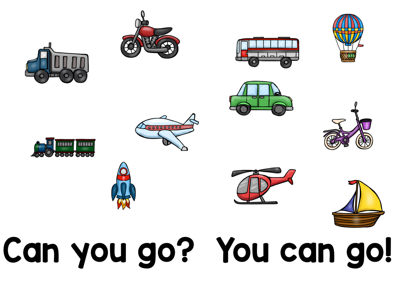 You Can Go! Emergent Reader – The Kindergarten Smorgasboard Online Store