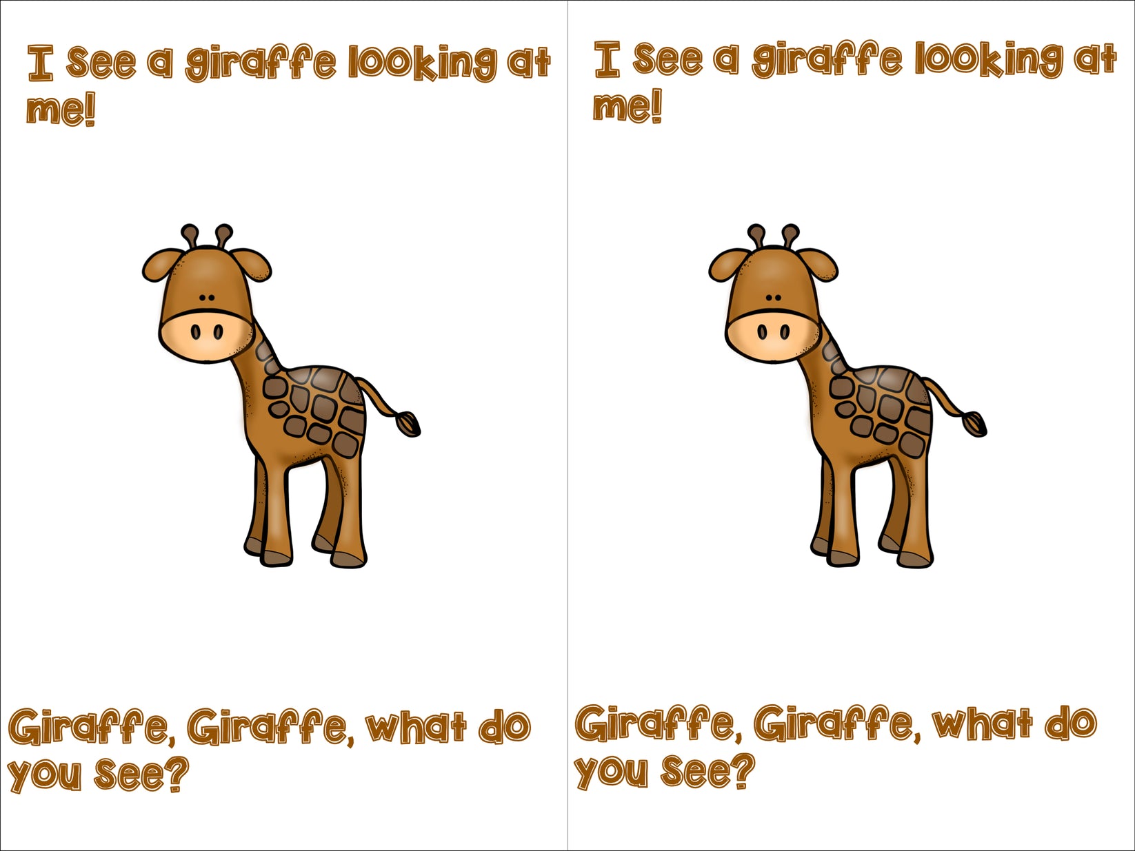 Zookeeper, Zookeeper, What Do You See? Emergent Reader – The ...